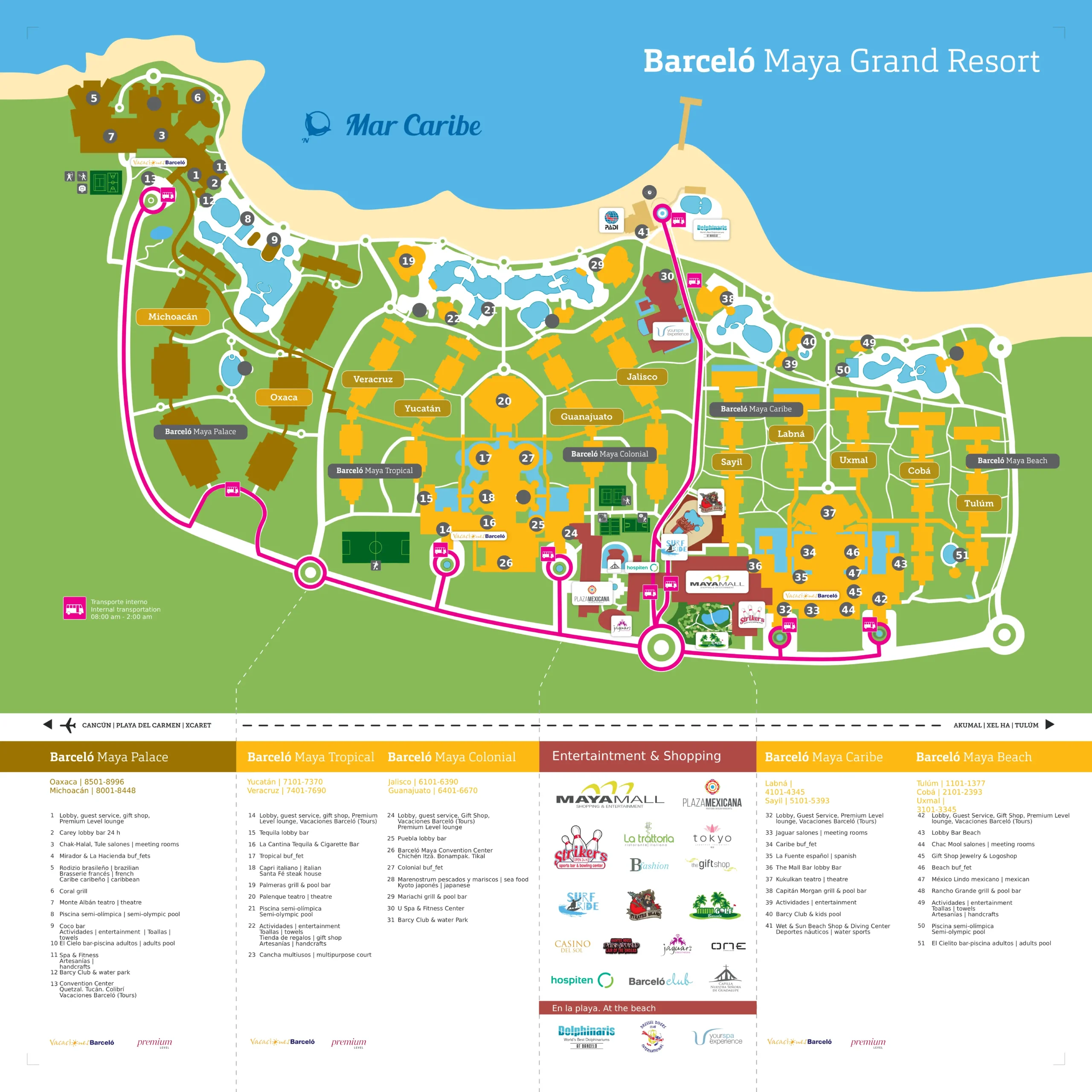 Barceló Maya Beach Map (Most Up-To-Date) - All Maps