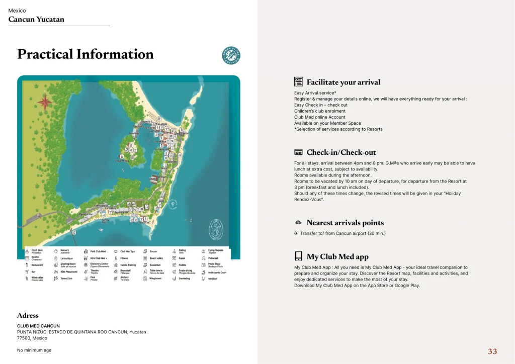 Club Med Cancún Map (Most Up-To-Date) - All Maps