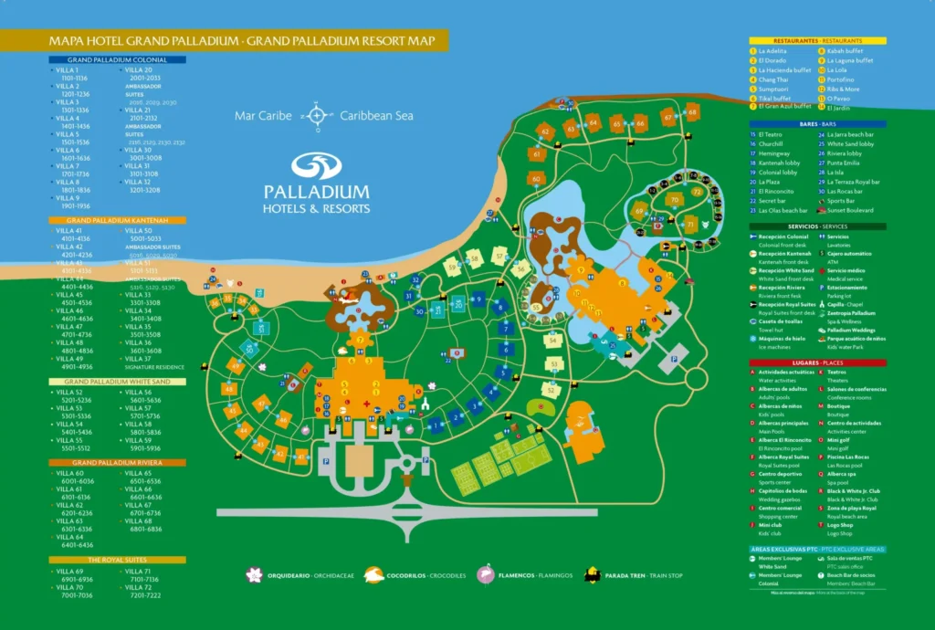 Grand Palladium Colonial Resort and Spa Map (2023 - 2022) - All Maps