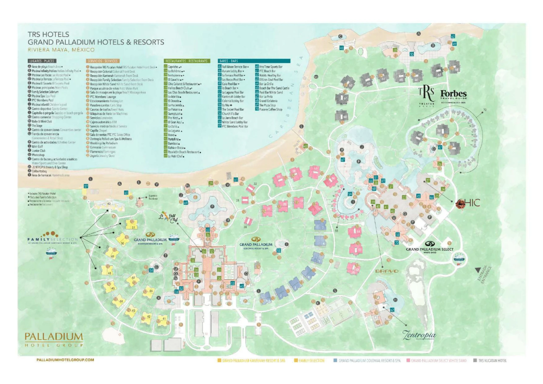 Grand Palladium Colonial Resort and Spa Map (Most Up-To-Date) - All Maps