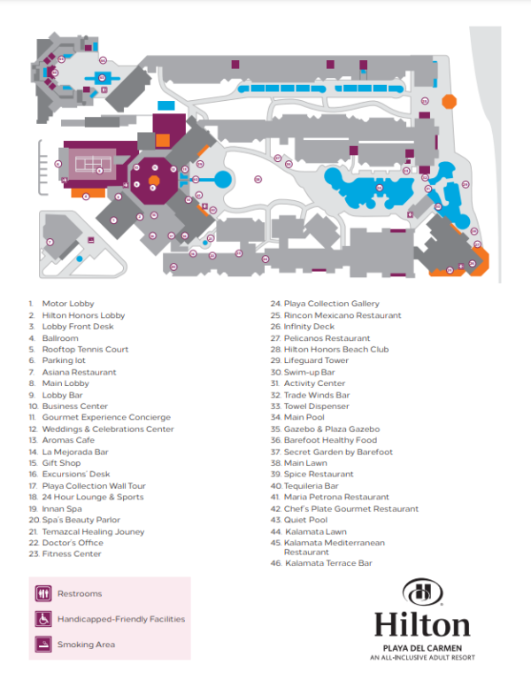 Barcelo Maya Beach Map (2025 - 2018) - All Maps