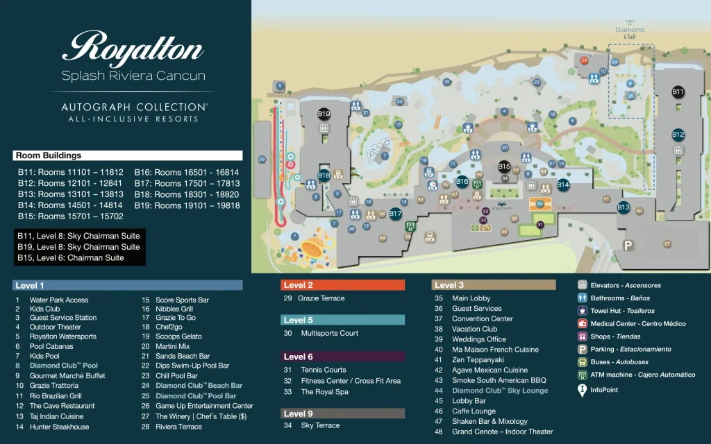 Royalton Splash Riviera Cancun Map (Most Up-To-Date) - All Maps