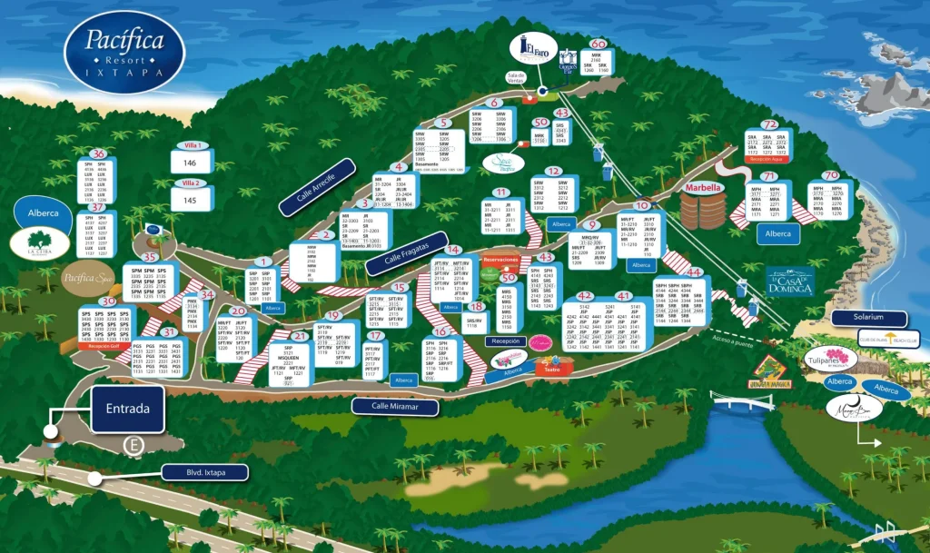 Pacifica Resort Ixtapa Map (Most Up-To-Date) - All Maps