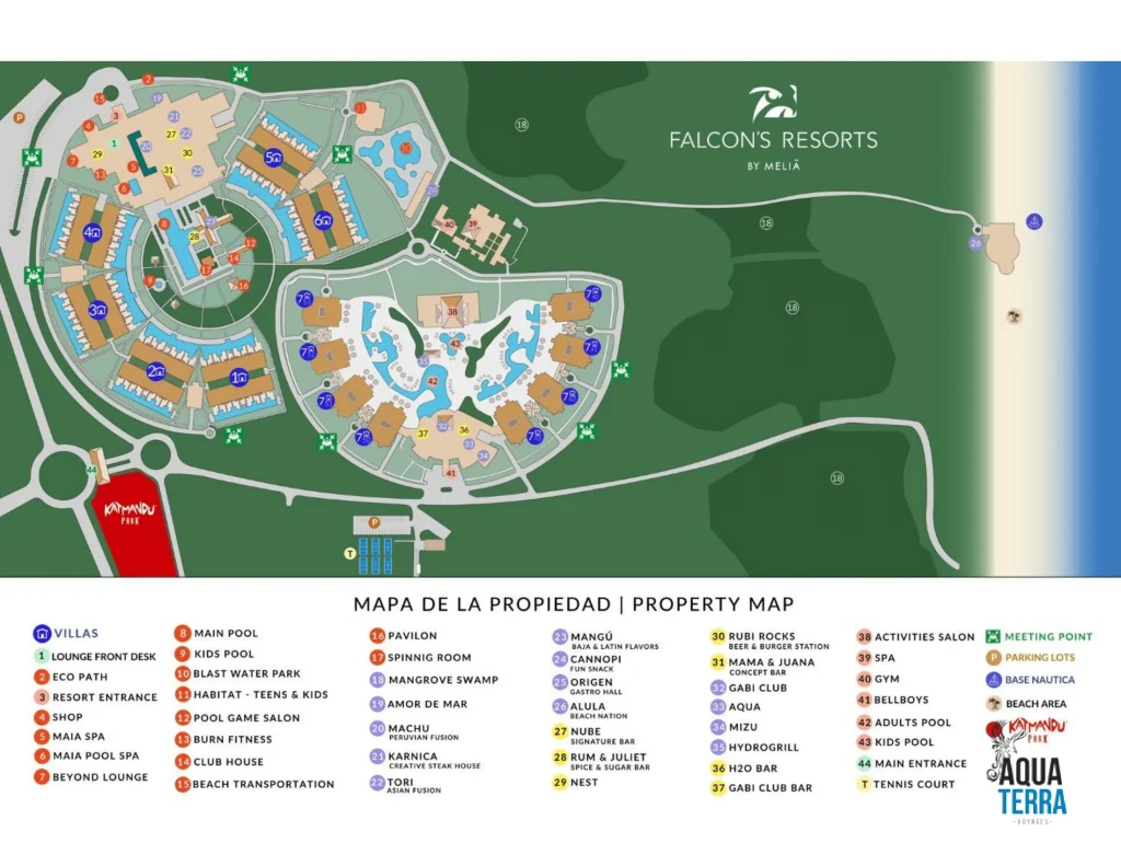 Paradisus Grand Cana - All Suites Map (Most Up-To-Date) - All Maps