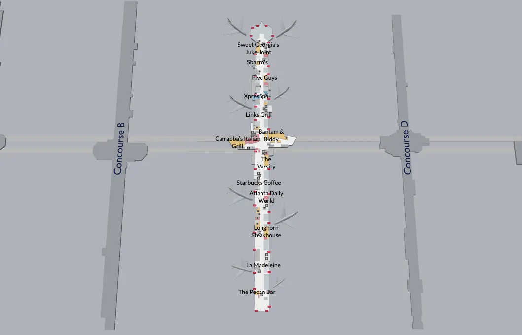 Hartsfield Jackson Atlanta International Airport Terminal Map (2025 ...