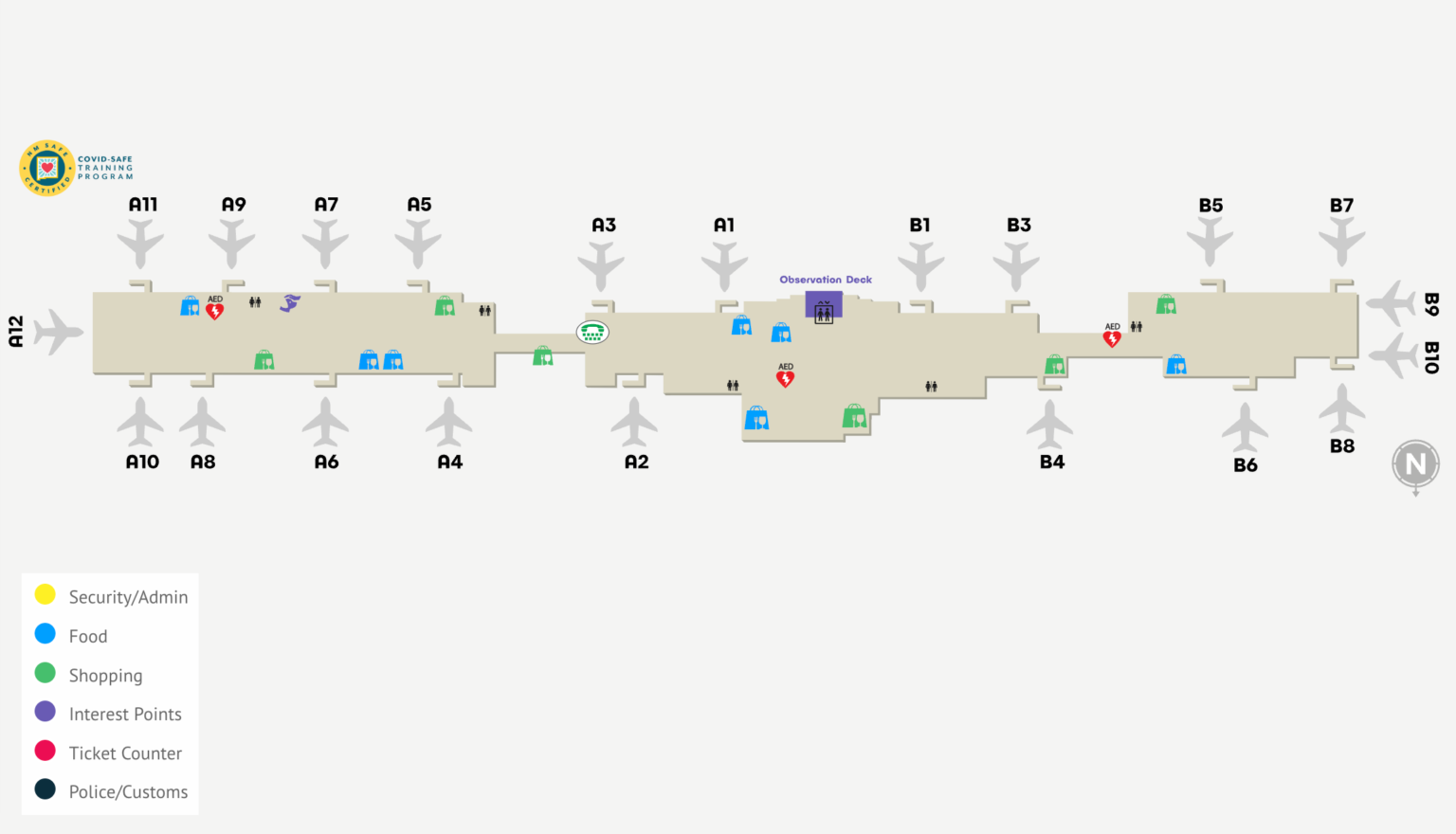 Albuquerque International Sunport Terminal Map (2025-2024) - All Maps
