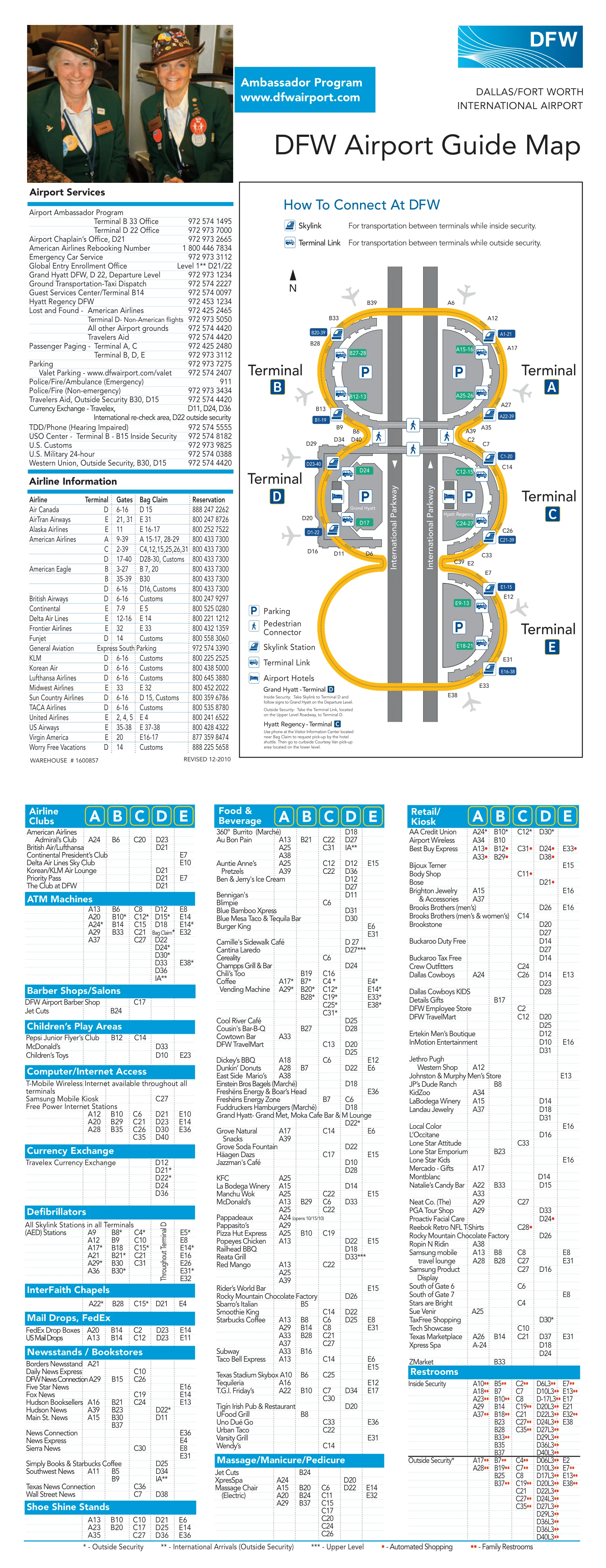 Dallas Fort Worth International Airport Map (Most Up-To-Date) - All Maps