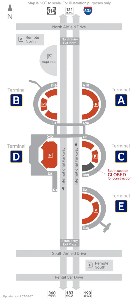 Dallas Fort Worth International Airport Map (Most Up-To-Date) - All Maps