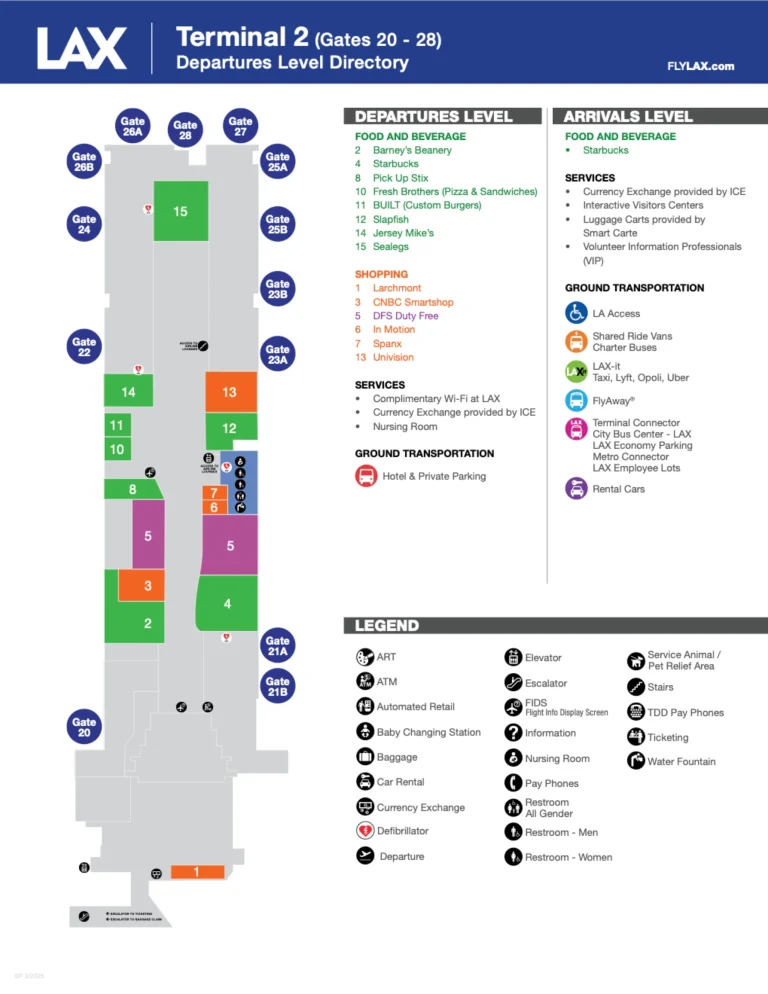 Auckland International Airport International Terminal Map (Most Up-To ...