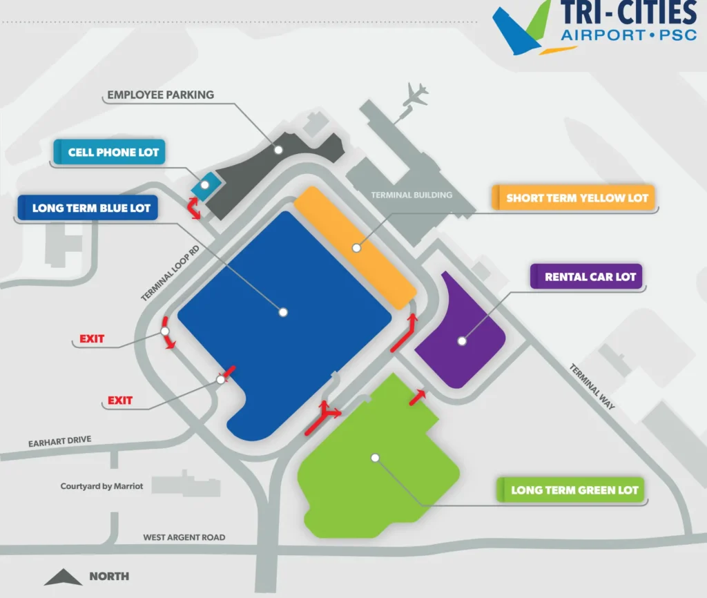 Pasco Airport Terminal Map - All Maps
