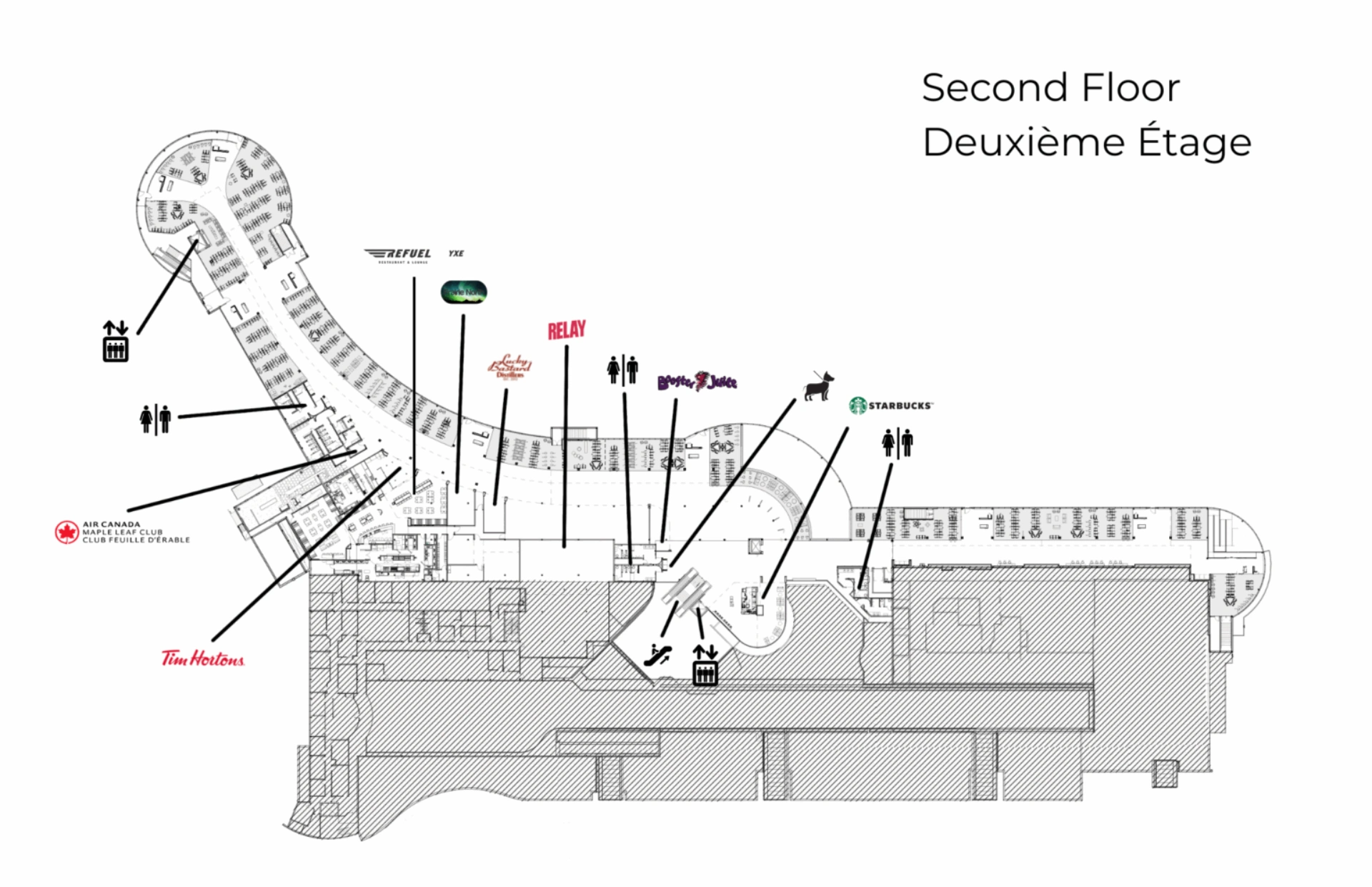 Saskatoon International Airport Terminal Map (2025-2024) - All Maps