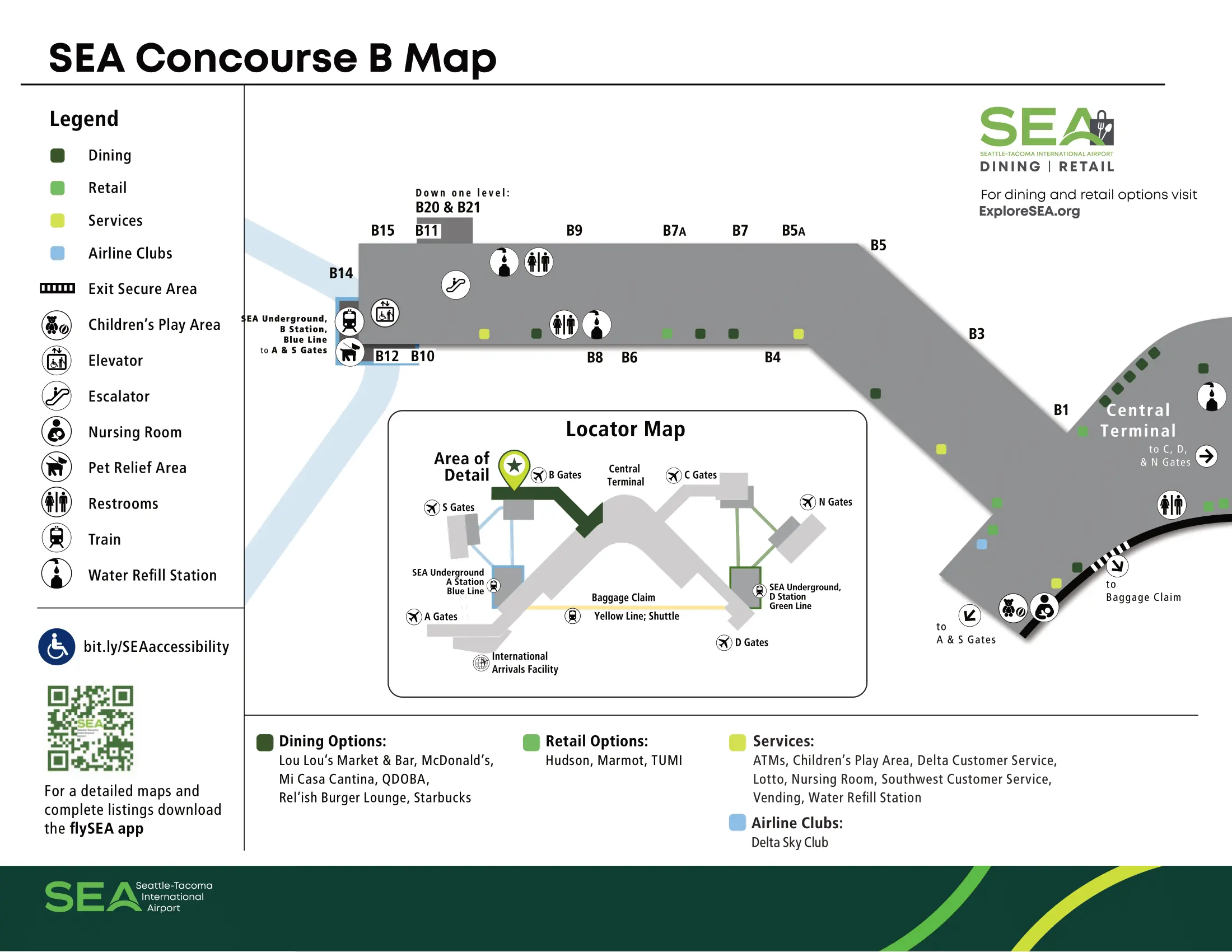 Seattle–Tacoma International Airport Map (Most Up-To-Date) - All Maps