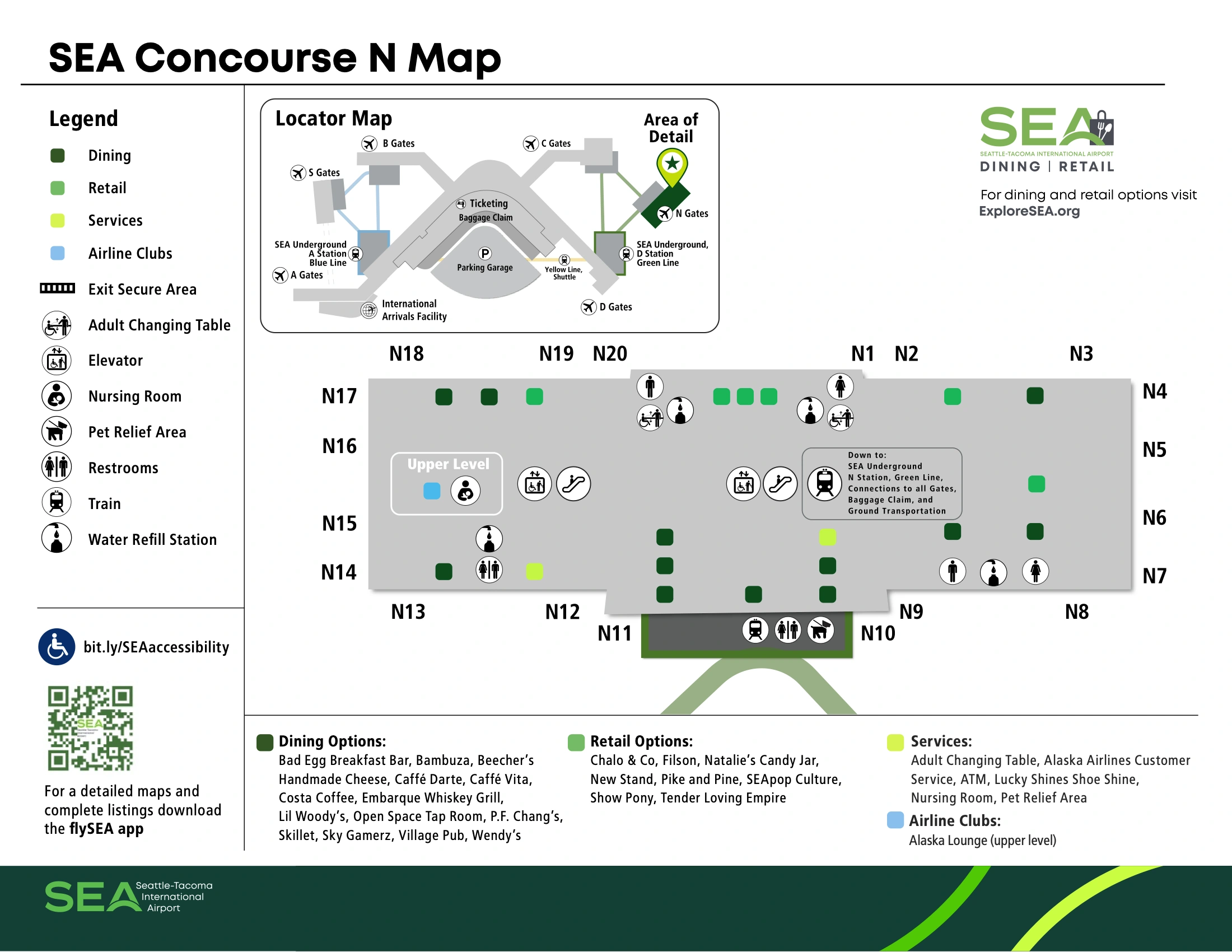 Seattle-Tacoma International Airport Terminal Map (2025-2024) - All Maps