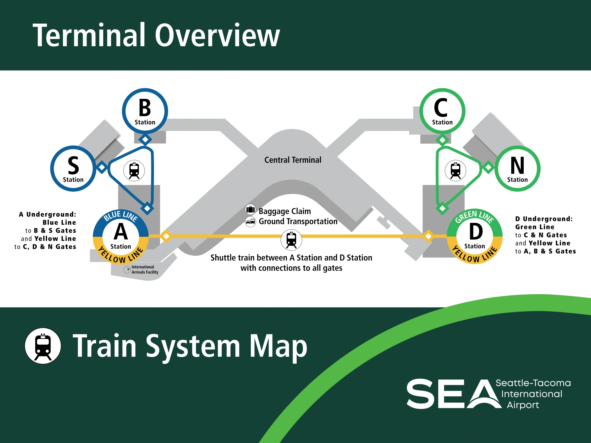 Seattle-Tacoma International Airport Terminal Map (2025-2024) - All Maps