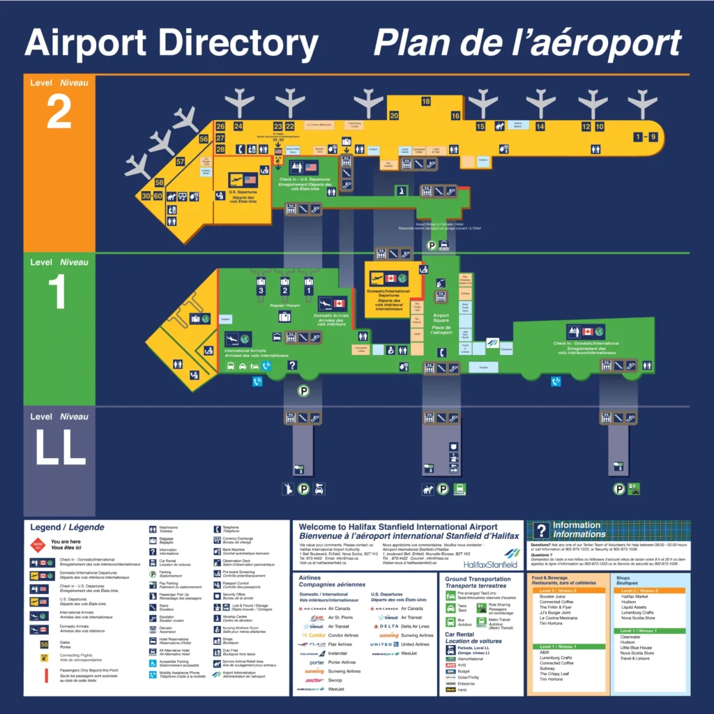 Halifax Stanfield International Airport Terminal Map 2024 All Maps Halifax Stanfield International Airport Terminal Map 2024 All Maps