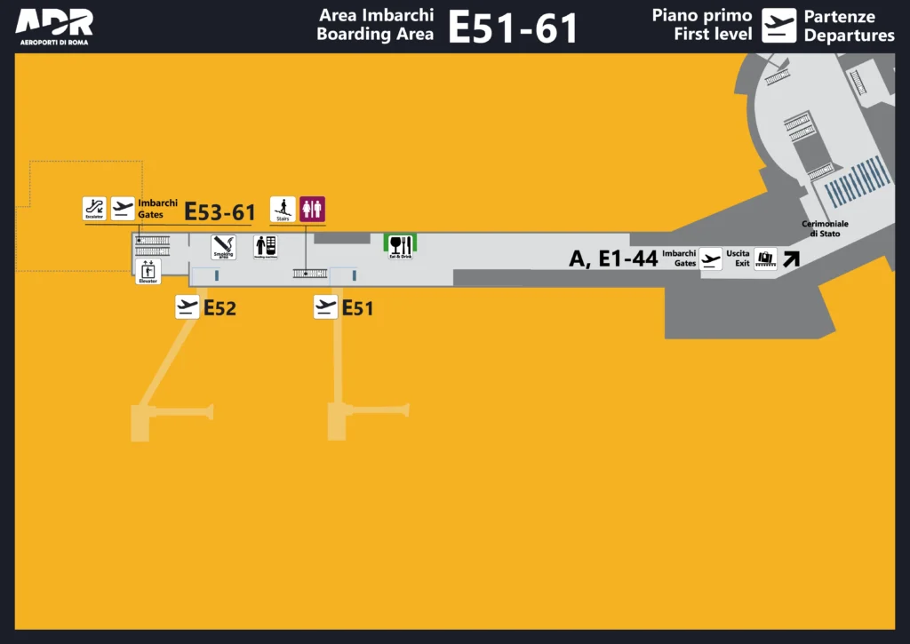 Rome Airport Terminal Map - AllMaps: Preserving Every Map Ever!