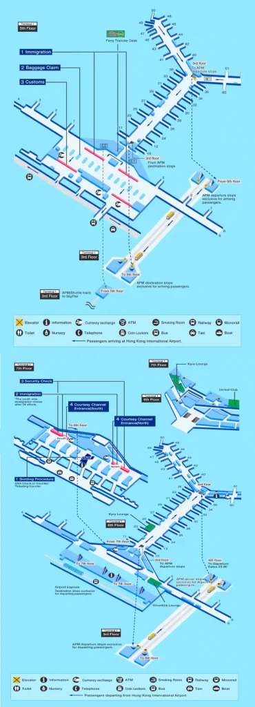 Hong Kong International Airport Map (Most Up-To-Date) - All Maps