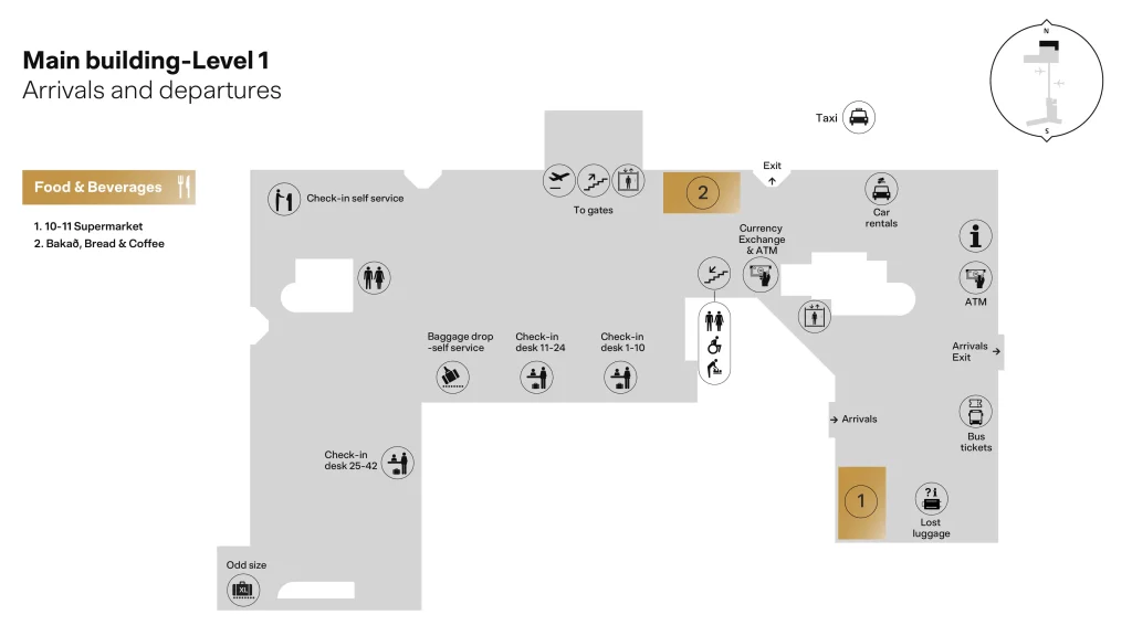 Keflavik International Airport Map (Most Up-To-Date) - All Maps
