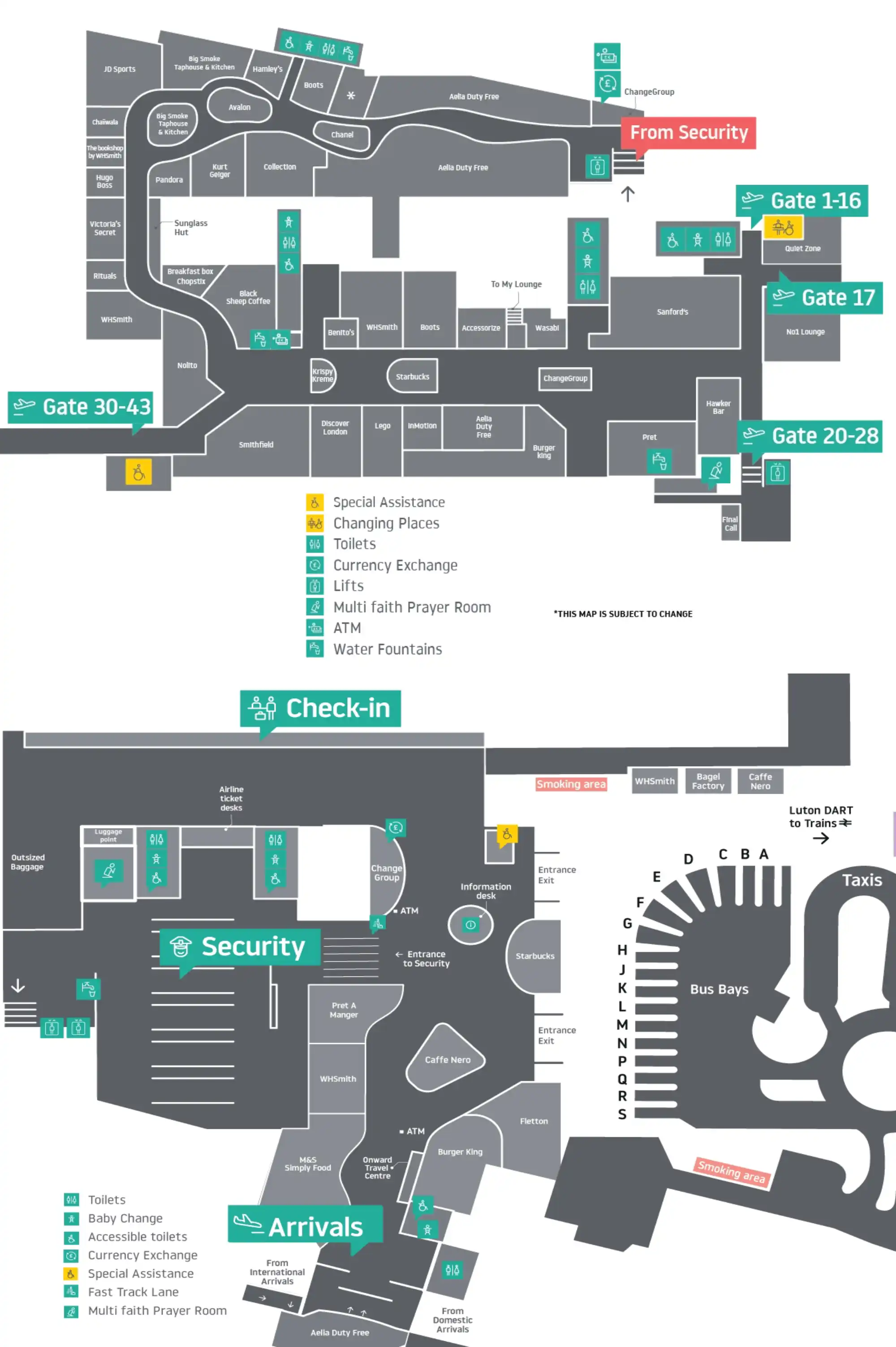 London Luton Airport Map (Most Up-To-Date) - All Maps