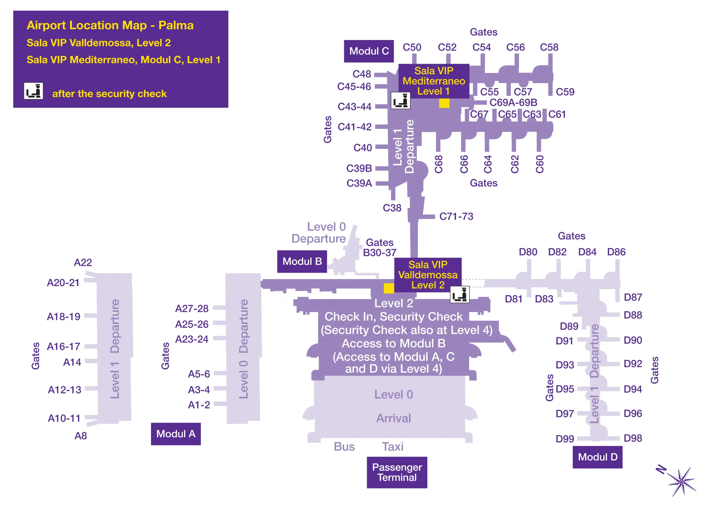 Palma de Mallorca Airport Map (Most Up-To-Date) - All Maps
