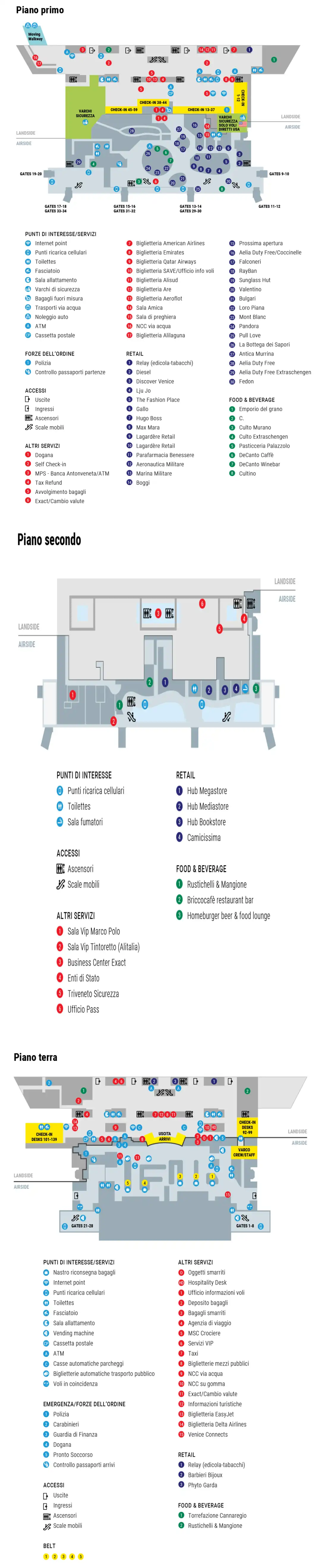 Venice Marco Polo Airport Map (Most Up-To-Date) - All Maps