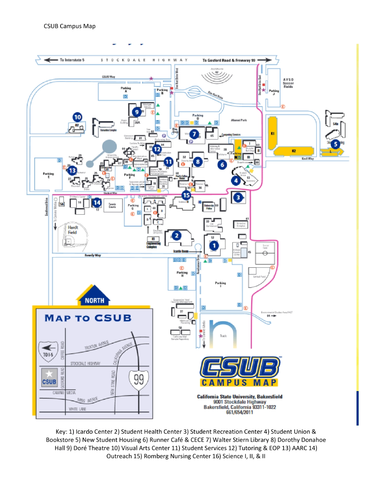 California State University Bakersfield Campus Map (2025-2024) - All Maps