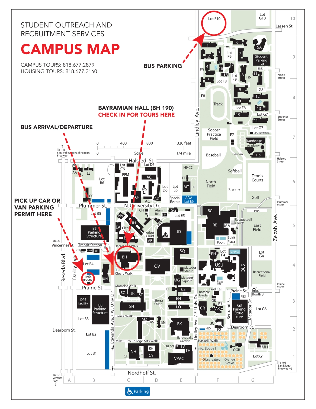 California State University Northridge Campus Map (2025-2024) - All Maps
