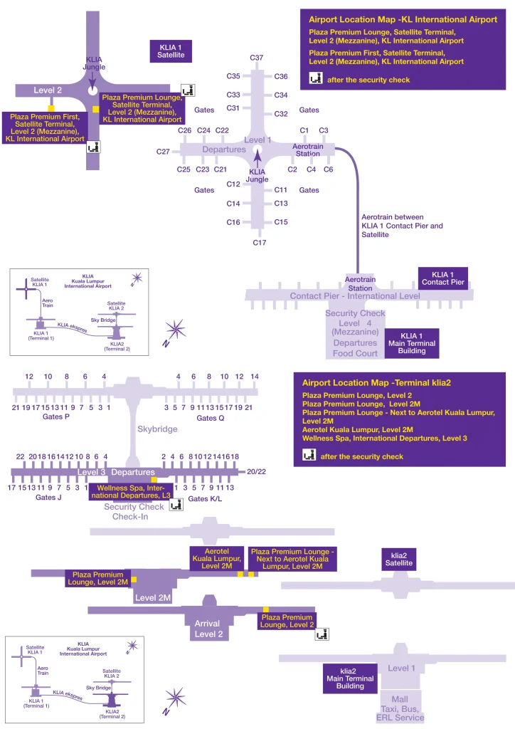 Kuala Lumpur International Airport Map (Most Up-To-Date) - All Maps