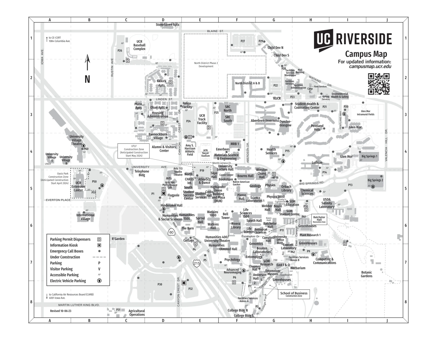 University of California Riverside Campus Map - All Maps