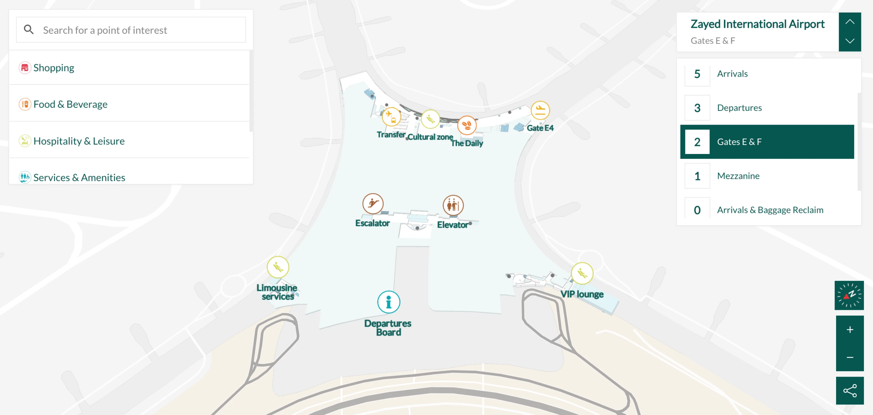 Zayed International Airport Map (Most Up-To-Date) - All Maps