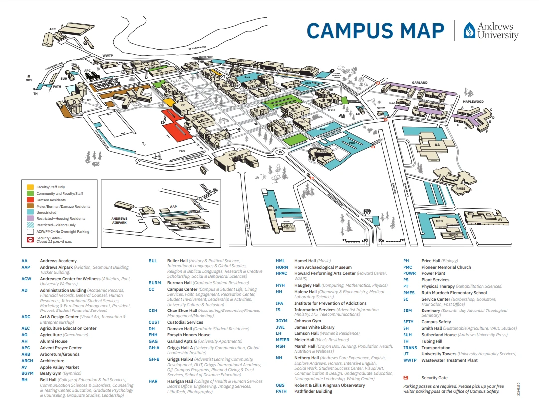 Andrews University Campus Map - All Maps