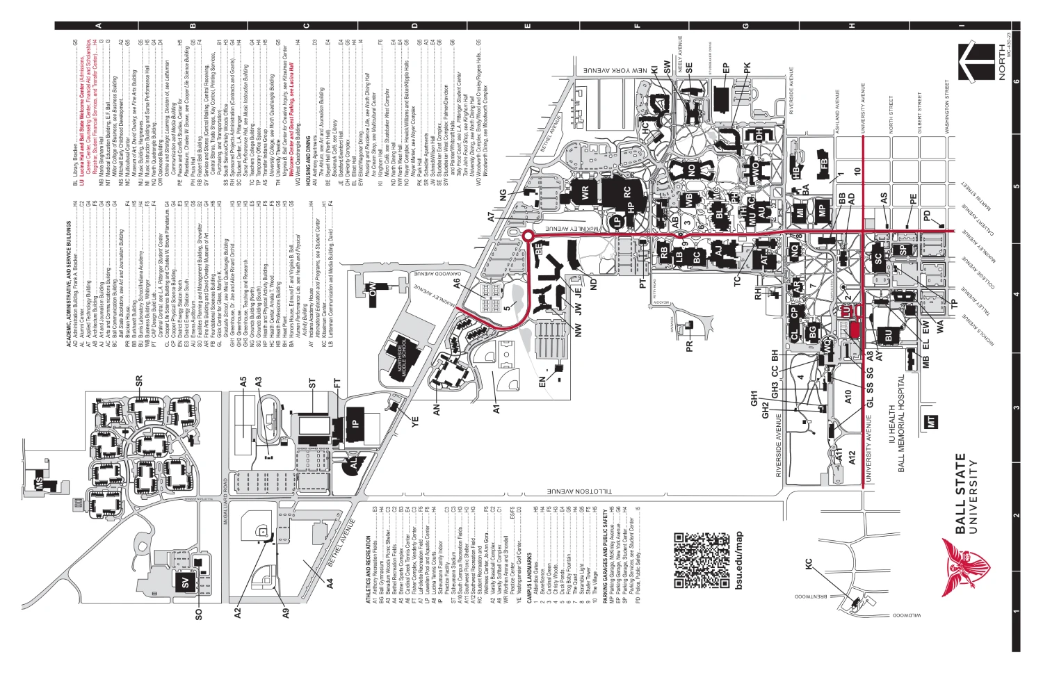 Ball State University Campus Map - All Maps
