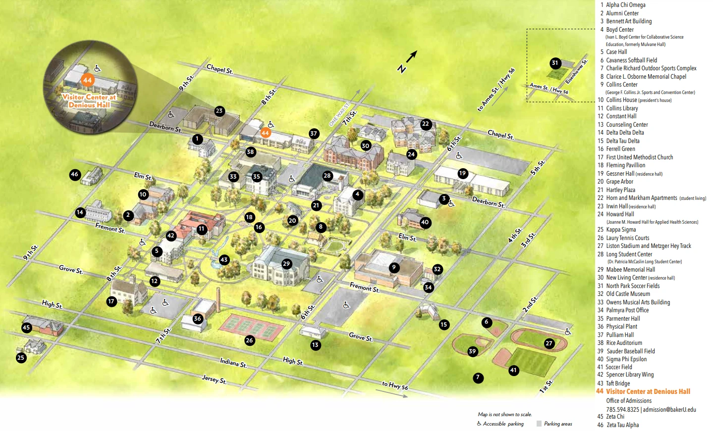 Baker University Campus Map - All Maps