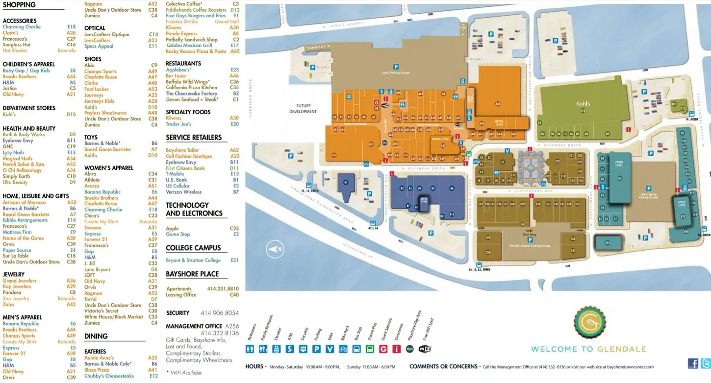 Bayshore Mall Map - All Maps