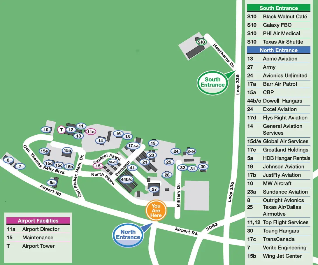 Conroe Airport Terminal Map - All Maps