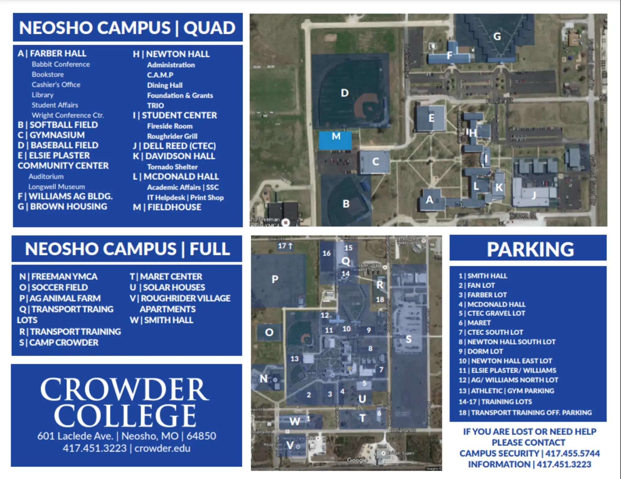 Crowder College Campus Map - All Maps