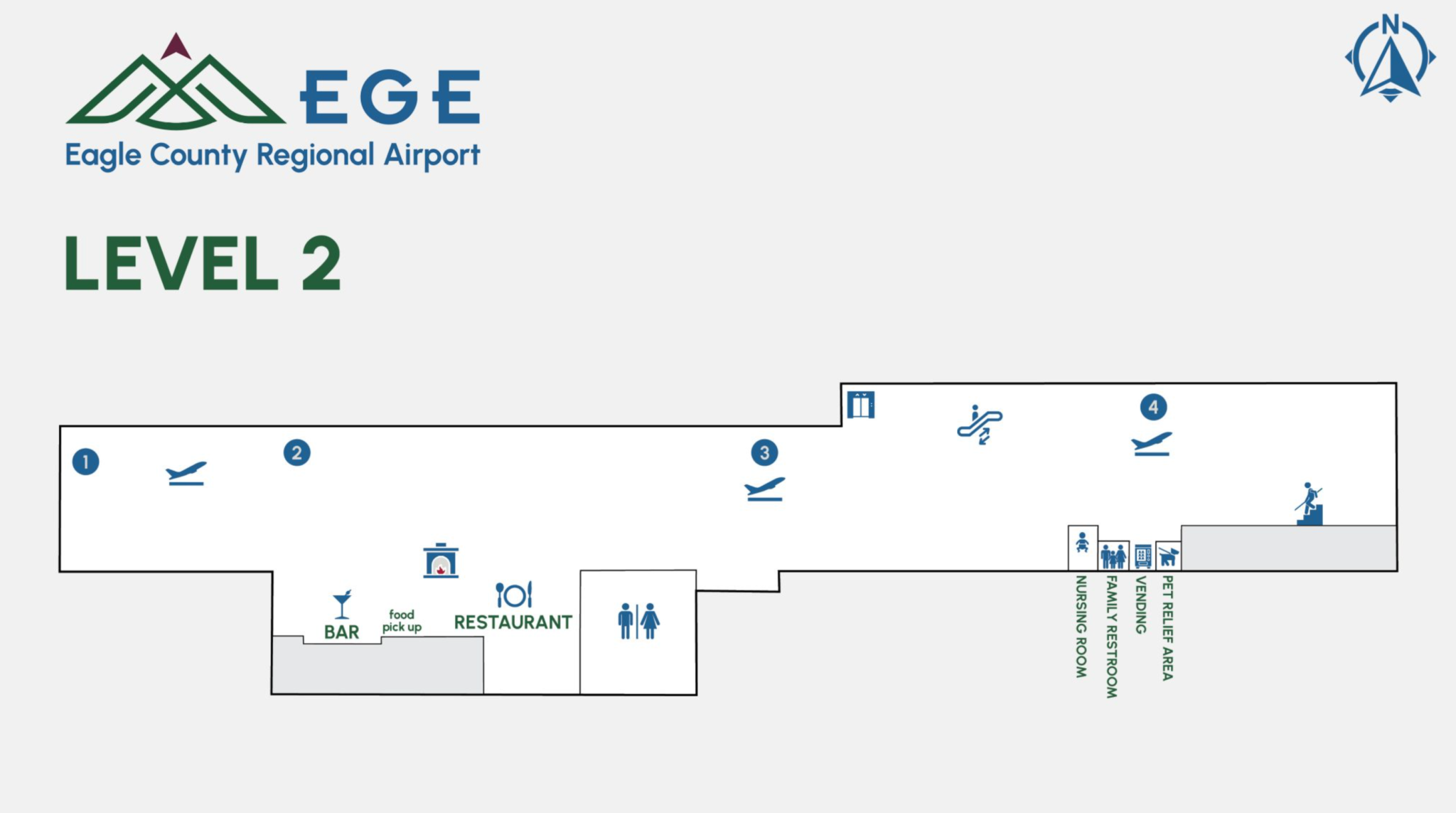 Eagle Airport Terminal Map - All Maps