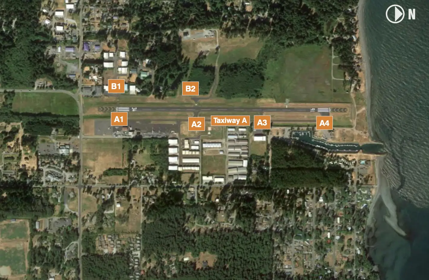 Eastsound Airport Terminal Map - All Maps