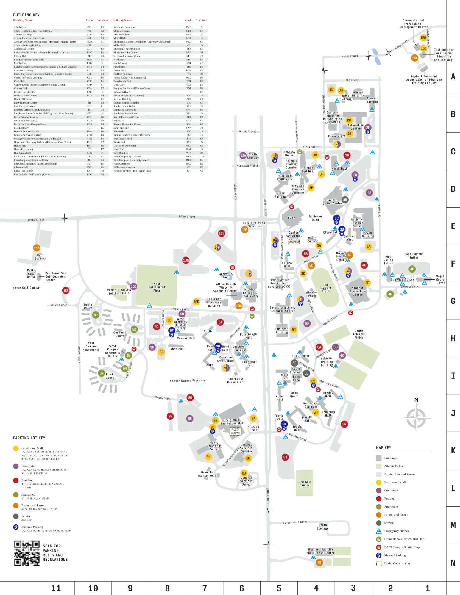 Ferris State University Campus Map - All Maps