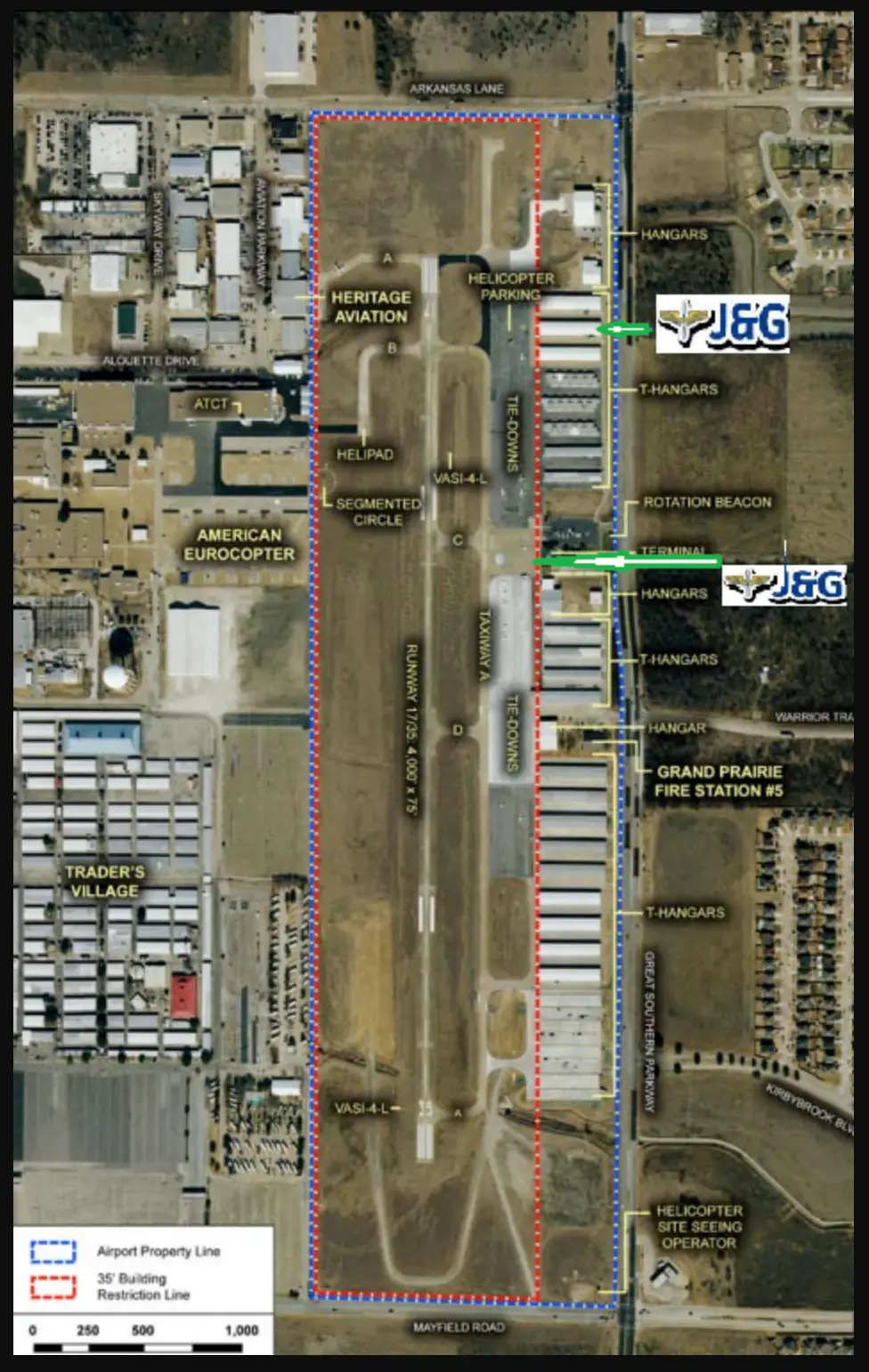 Grand Prairie Airport Terminal Map - All Maps