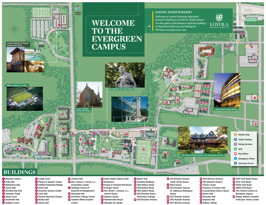 Loyola University Maryland Campus Map - All Maps