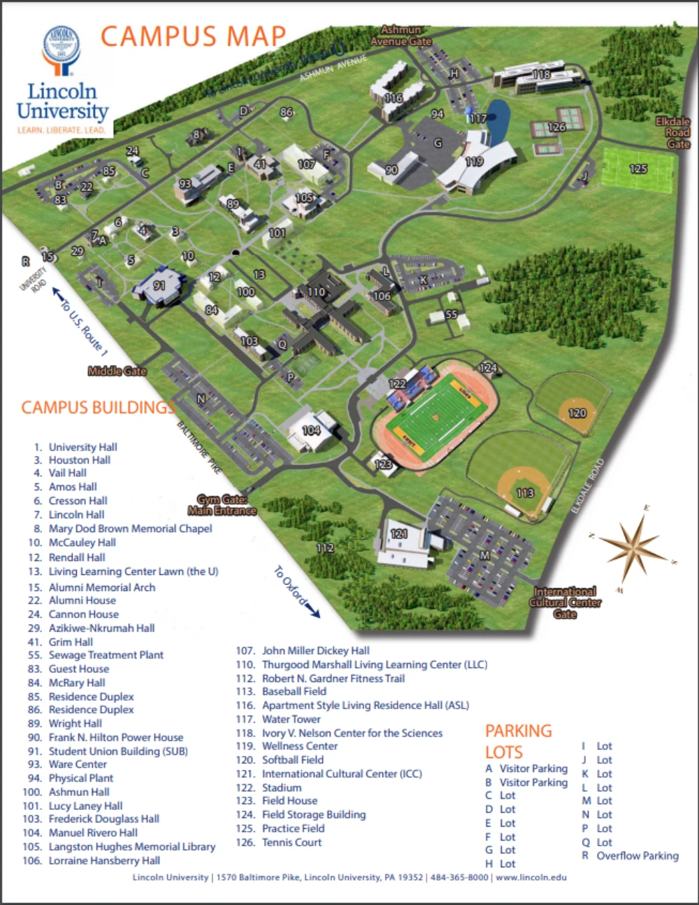 Lincoln University Campus Map - All Maps