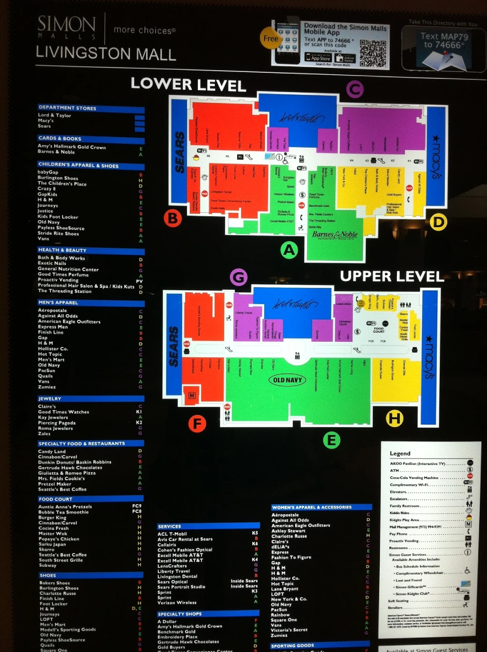 Livingston Mall Map - All Maps