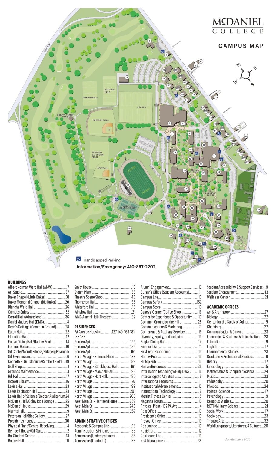 McDaniel College Campus Map - All Maps