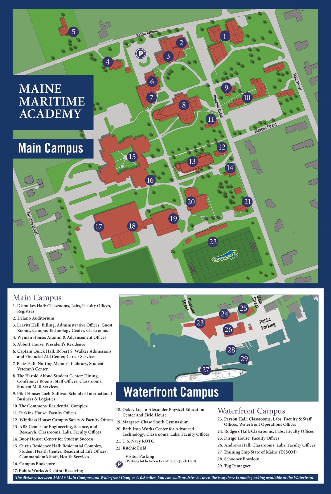 Maine Maritime Academy Campus Map - All Maps