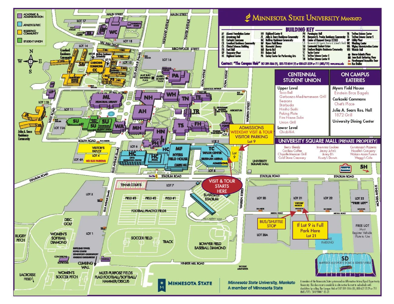 Minnesota State University Mankato Campus Map - All Maps