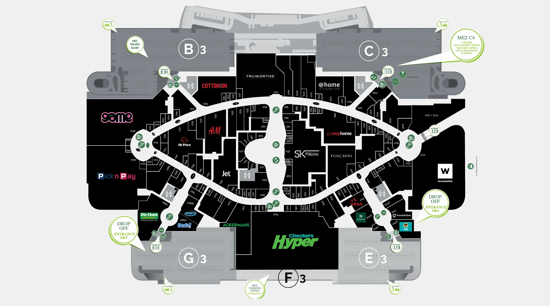 Mall of Africa Map - All Maps