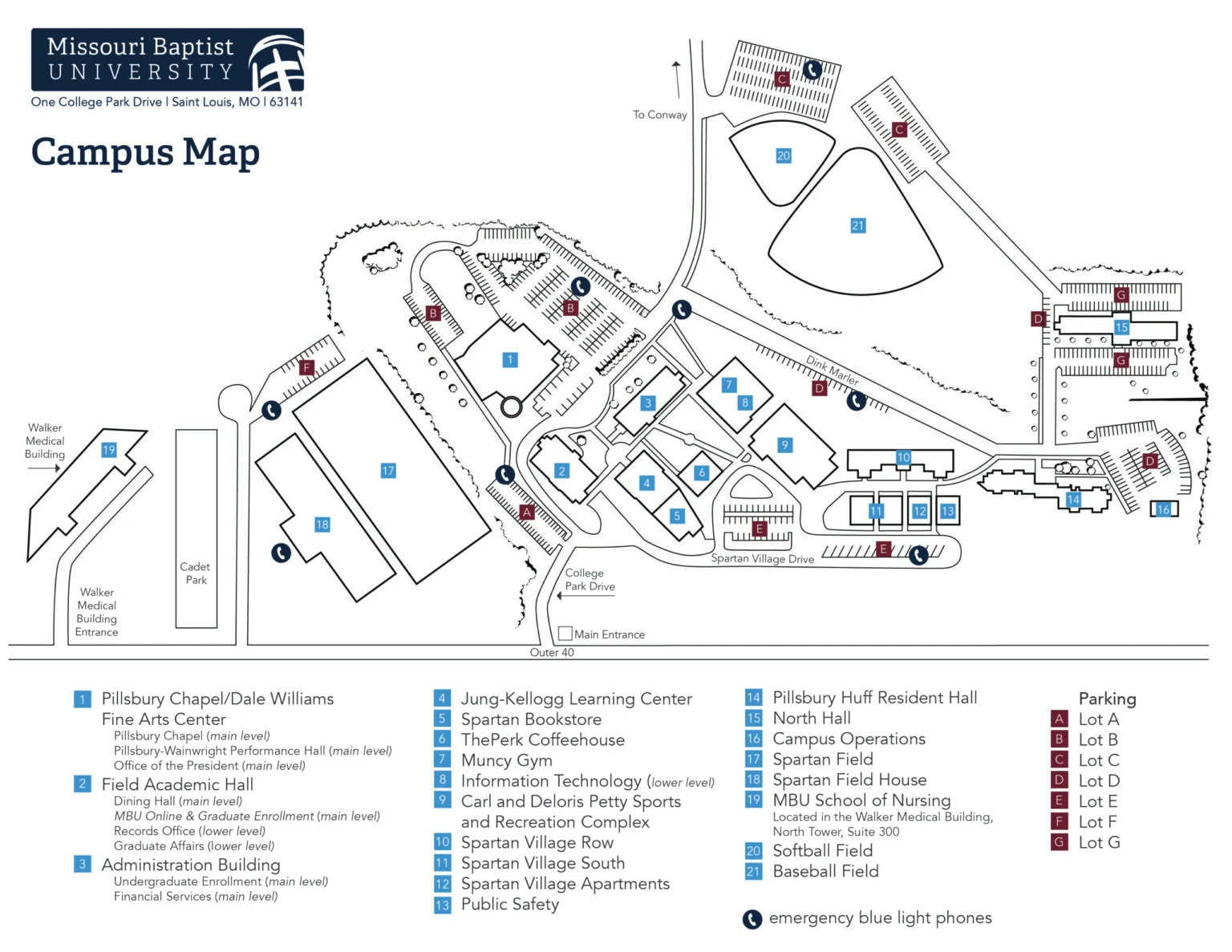 Missouri Baptist University Campus Map - All Maps