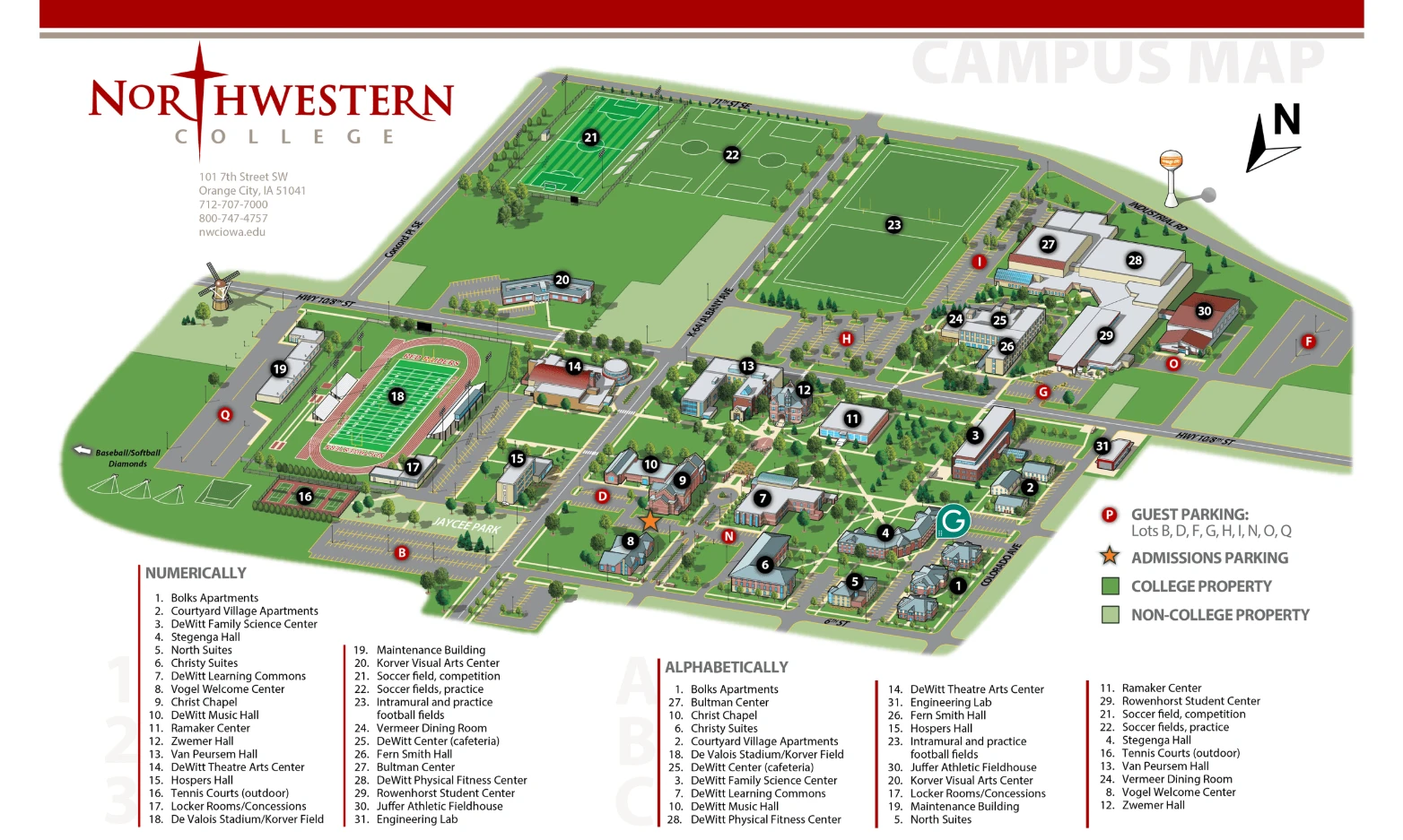 Northwestern College Campus Map - All Maps