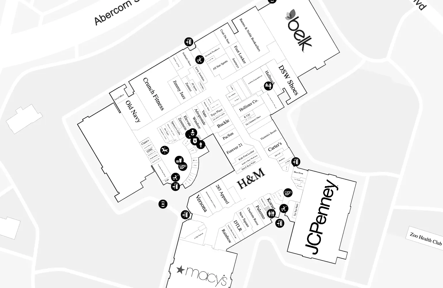 Oglethorpe Mall Map - All Maps